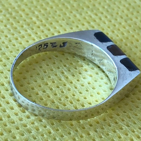 Jewelry | Sterling Mexico Inlay Lapis Tiger Eye Onyx Ring | Poshmark